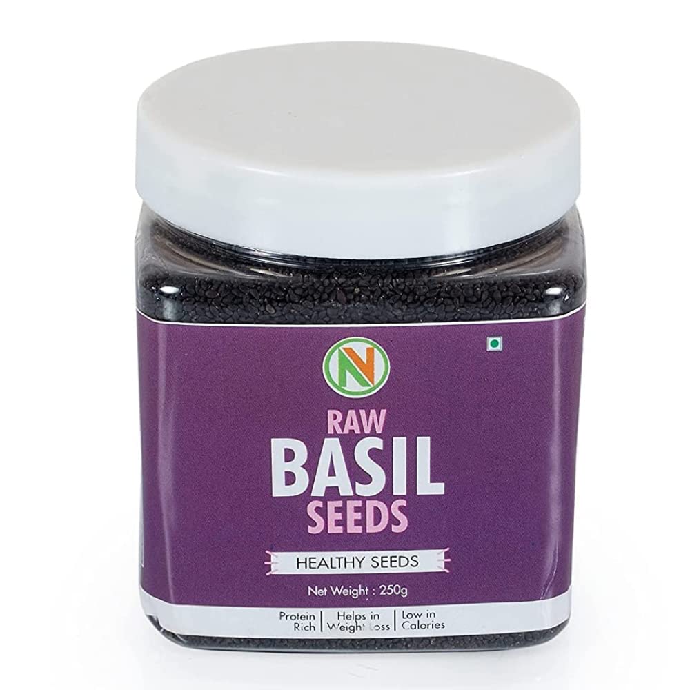 Nature Vit Basil Seeds, 300G | Tukmaria Seeds | Falooda Seeds | Beat ...