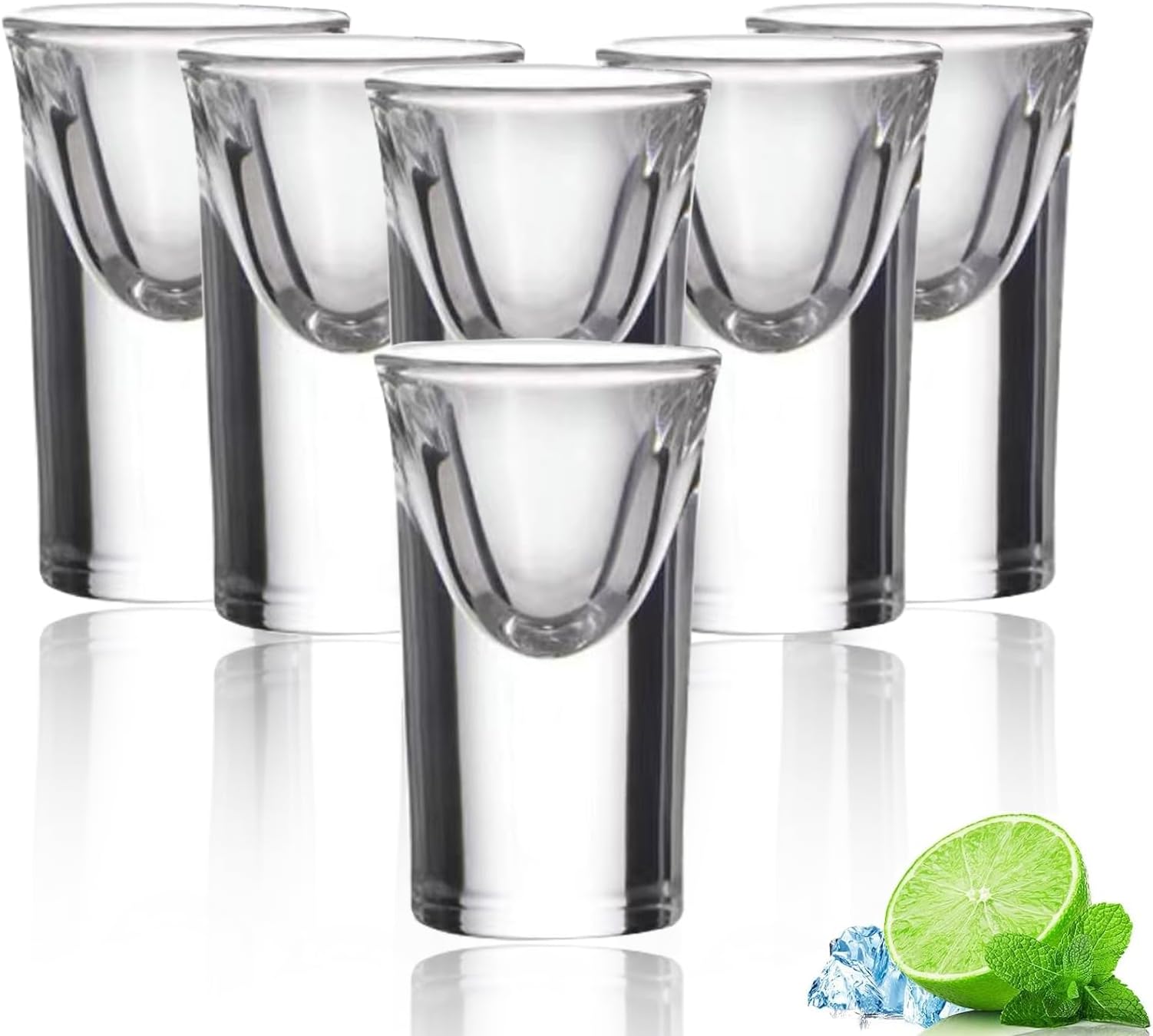 Amazon.com | 12 ml 0.4ounce Small Mini Shot Glasses set of 6 (only 12 ...