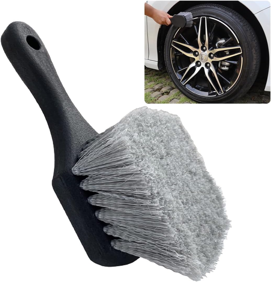 Amazon.com: Car Wheel Brush Tire Brush Wheel Cleaner Brush for Car Rim ...