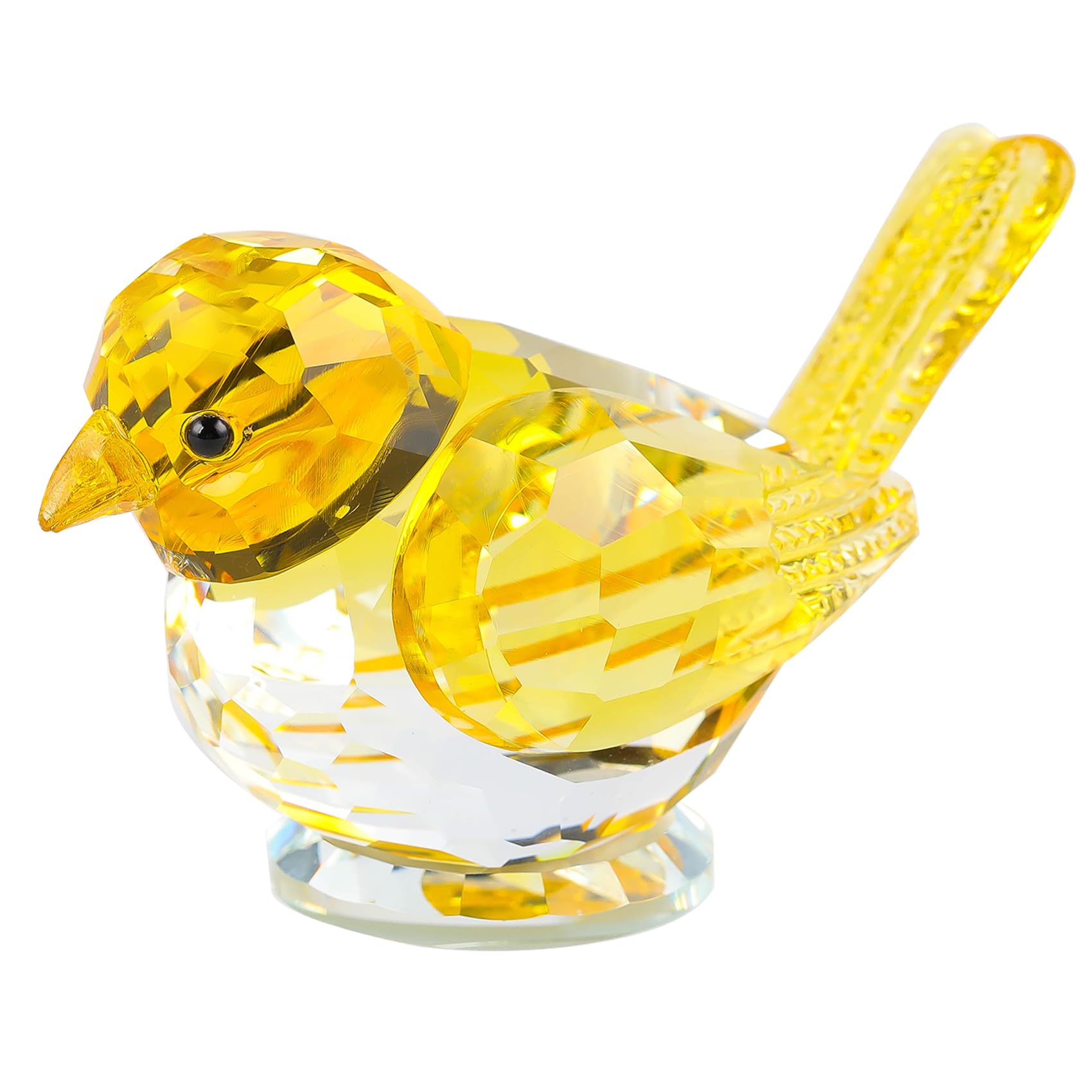 Amazon.com: YWHL Yellow Crystal Bird Figurine, Handmade Bird Gifts for ...
