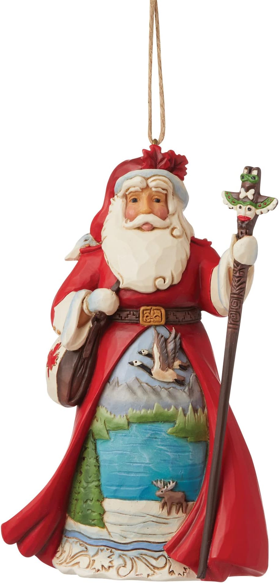 Amazon.com: Enesco Jim Shore Heartwood Creek Santa's Around The World ...