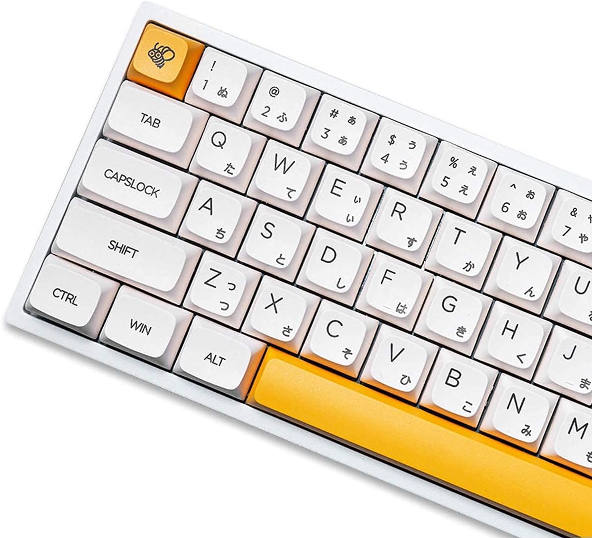 Keycap 140 Keys XDA Profile PBT DYE-SUB Japanese Honey Milk Keycaps for ...