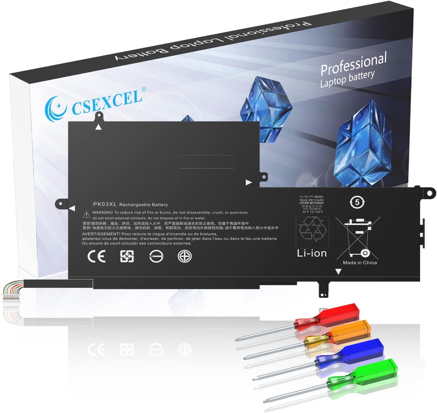 PK03XL Battery Replacement for HP Spectre 13 Pro X360 G2 G1 Spectre 13 ...