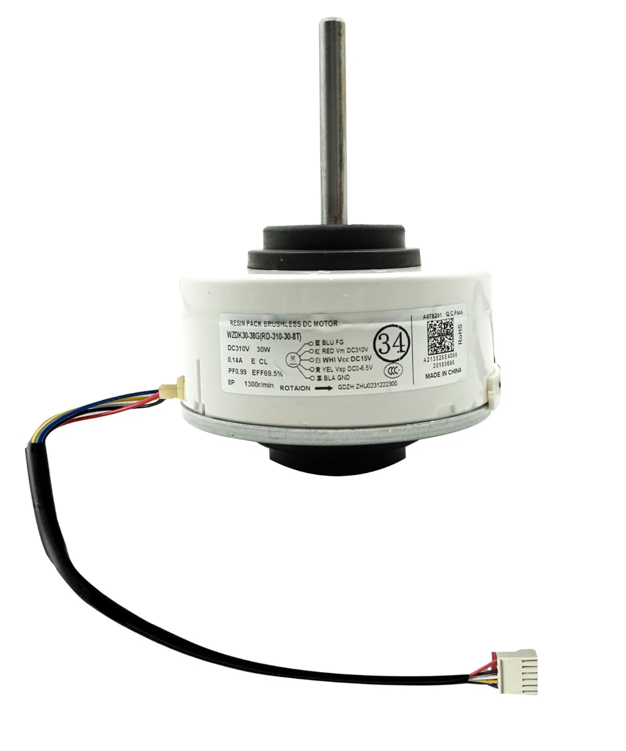 Amazon.com: New Air Conditioner Inverter Fan Motor WZDK30-38G (RD-310 ...