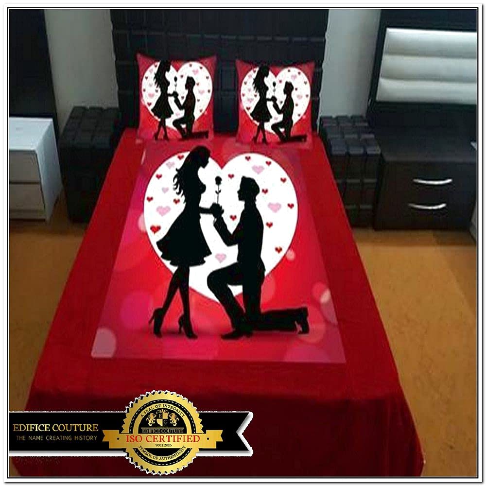 Buy Edifice Couture Velvet Bedding Set - Red (8(Kesvg) db.vlvt,95x105 ...