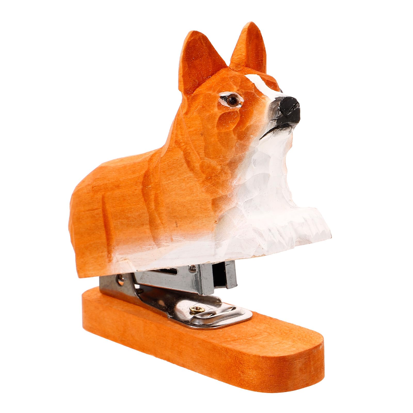 Amazon.com : VILLCASE Mini Cute Stapler, Wood Stapler Corgi Office Dog ...