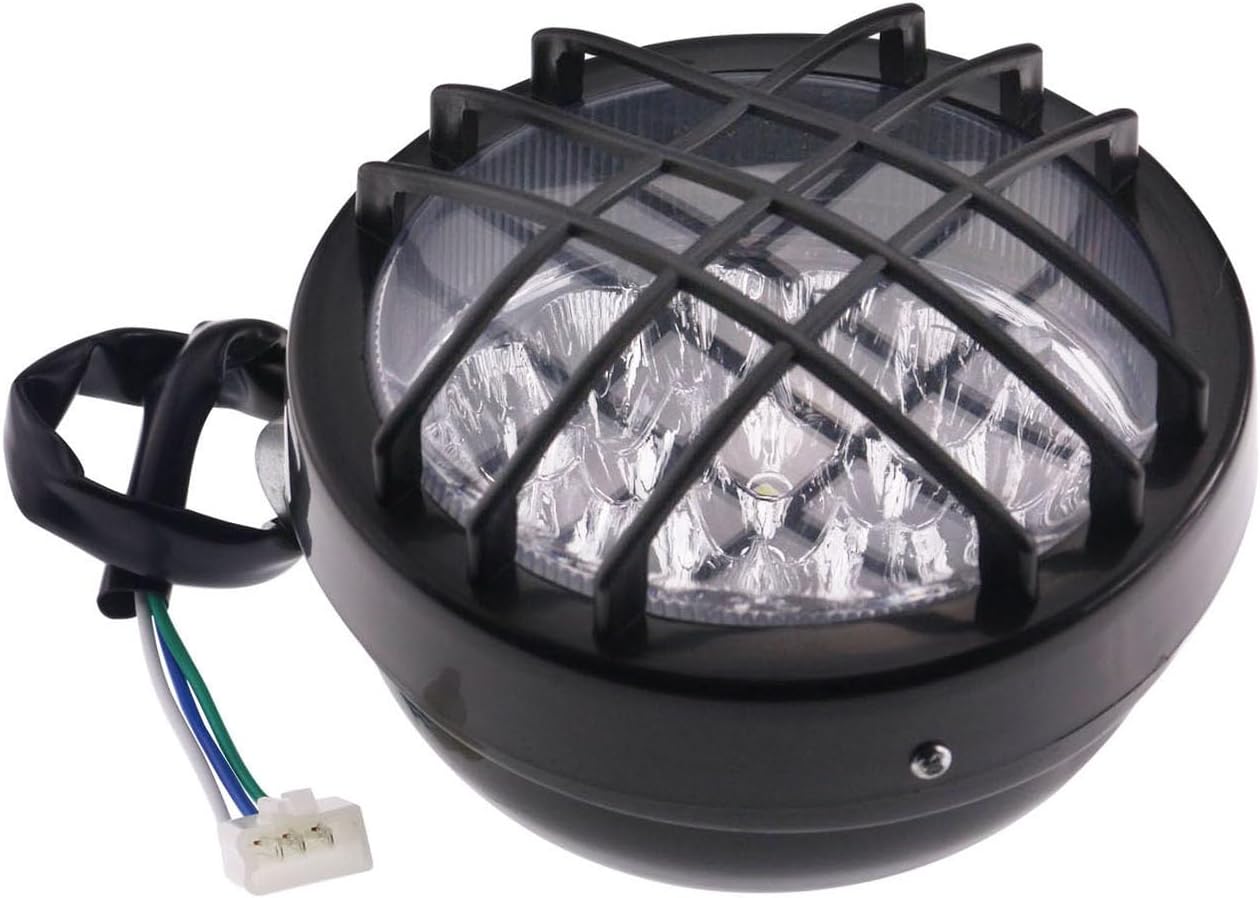 Amazon.com: PRO BAT 12V LED 3Wire Front Head Light ATV Headlight Lamp ...