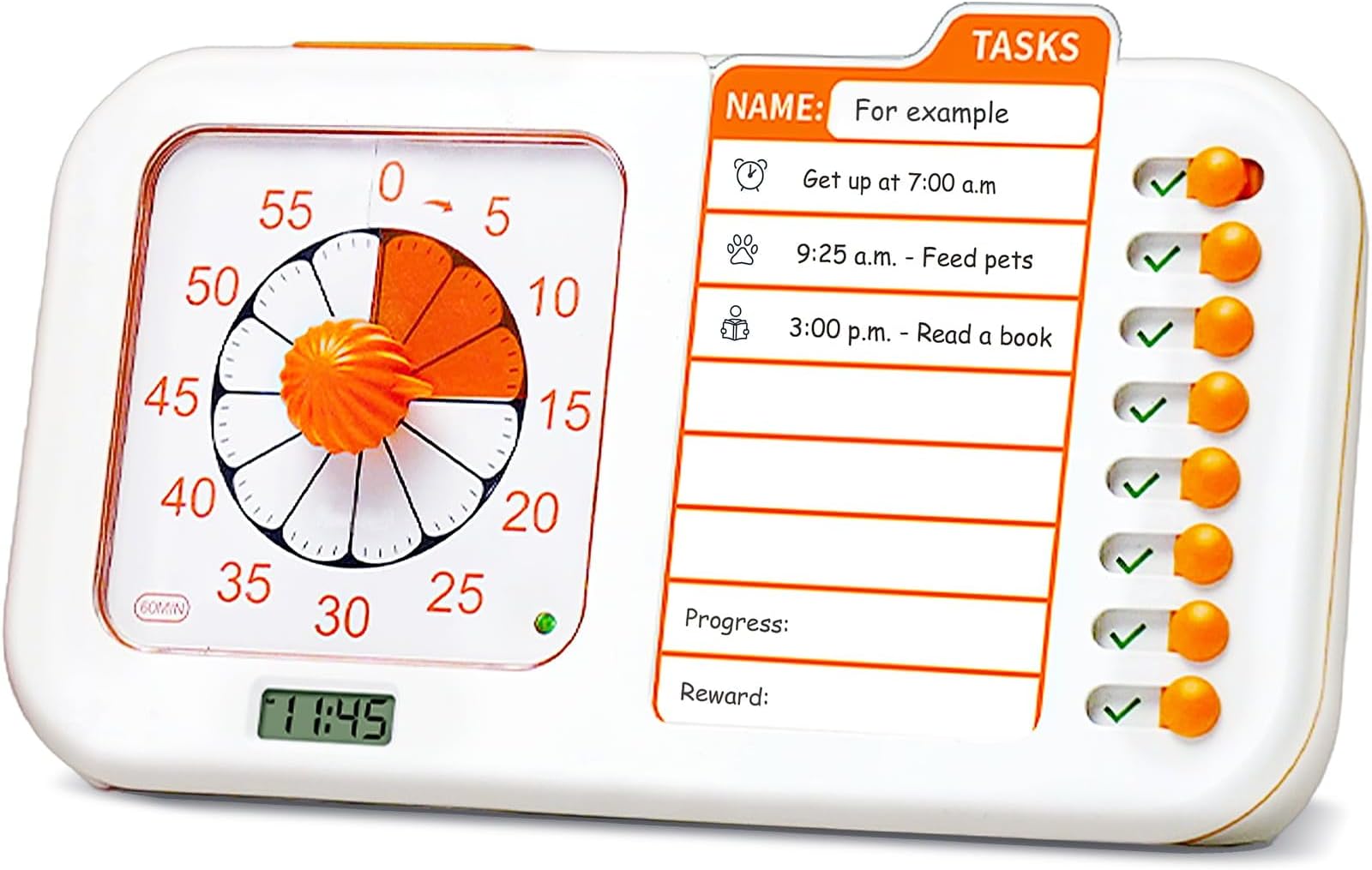 Amazon.com: Visual Timer for Kids Adults, ADHD Timer with Planning ...