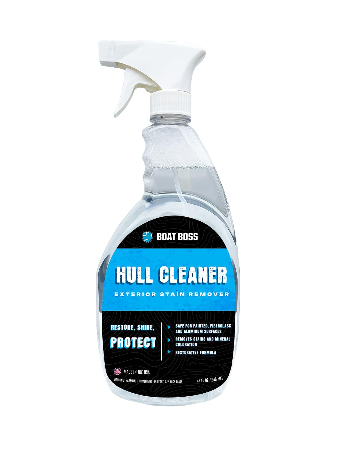 Amazon.com: Boat Boss Hull Stain Remover and Boat Cleaner - Easily ...