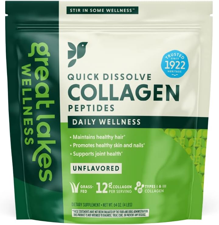Amazon.com: Great Lakes Wellness Collagen Peptides Powder for Skin Hair ...