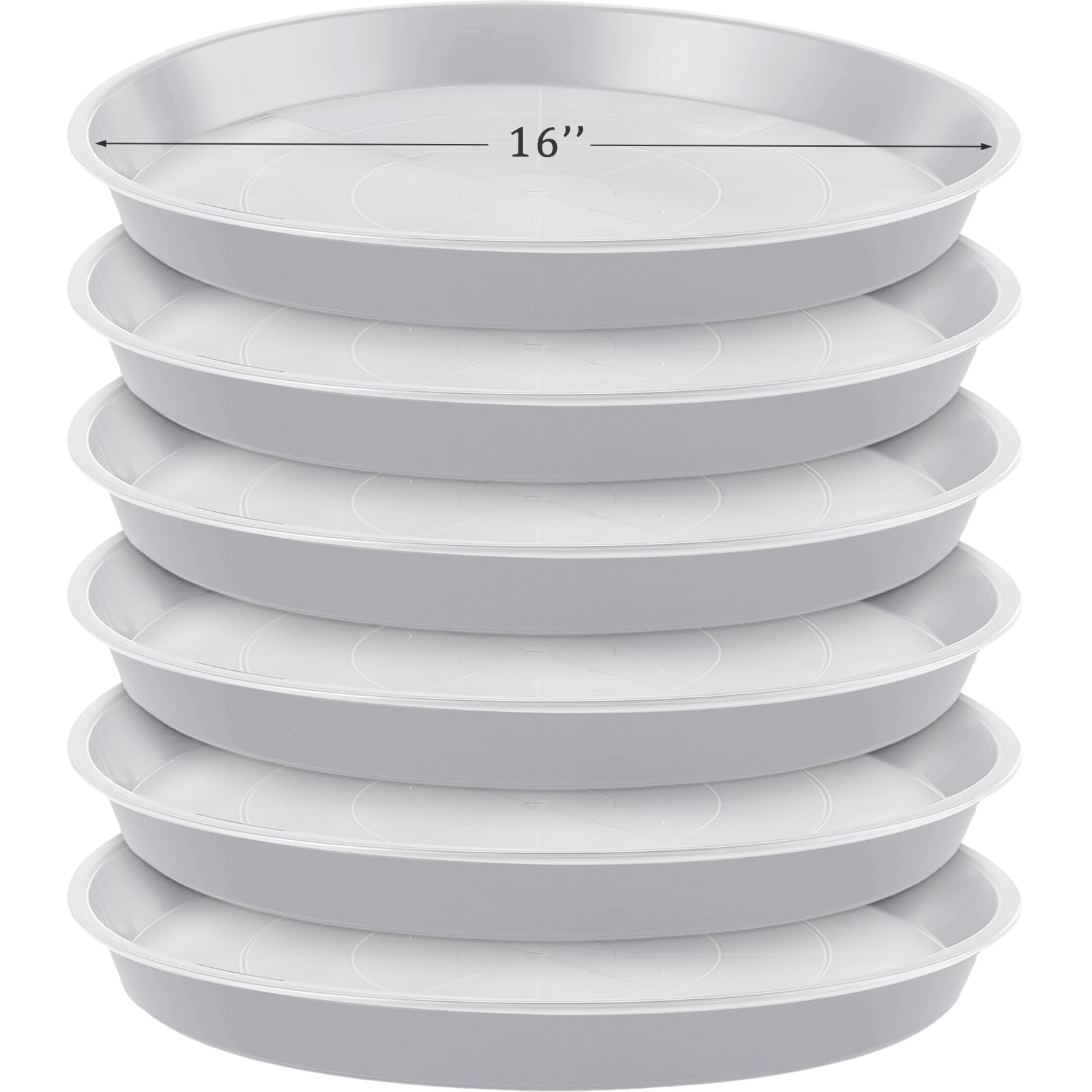 Amazon.com : Eccliy 6 Pack Plastic Plant Saucer Heavy Duty Planter ...