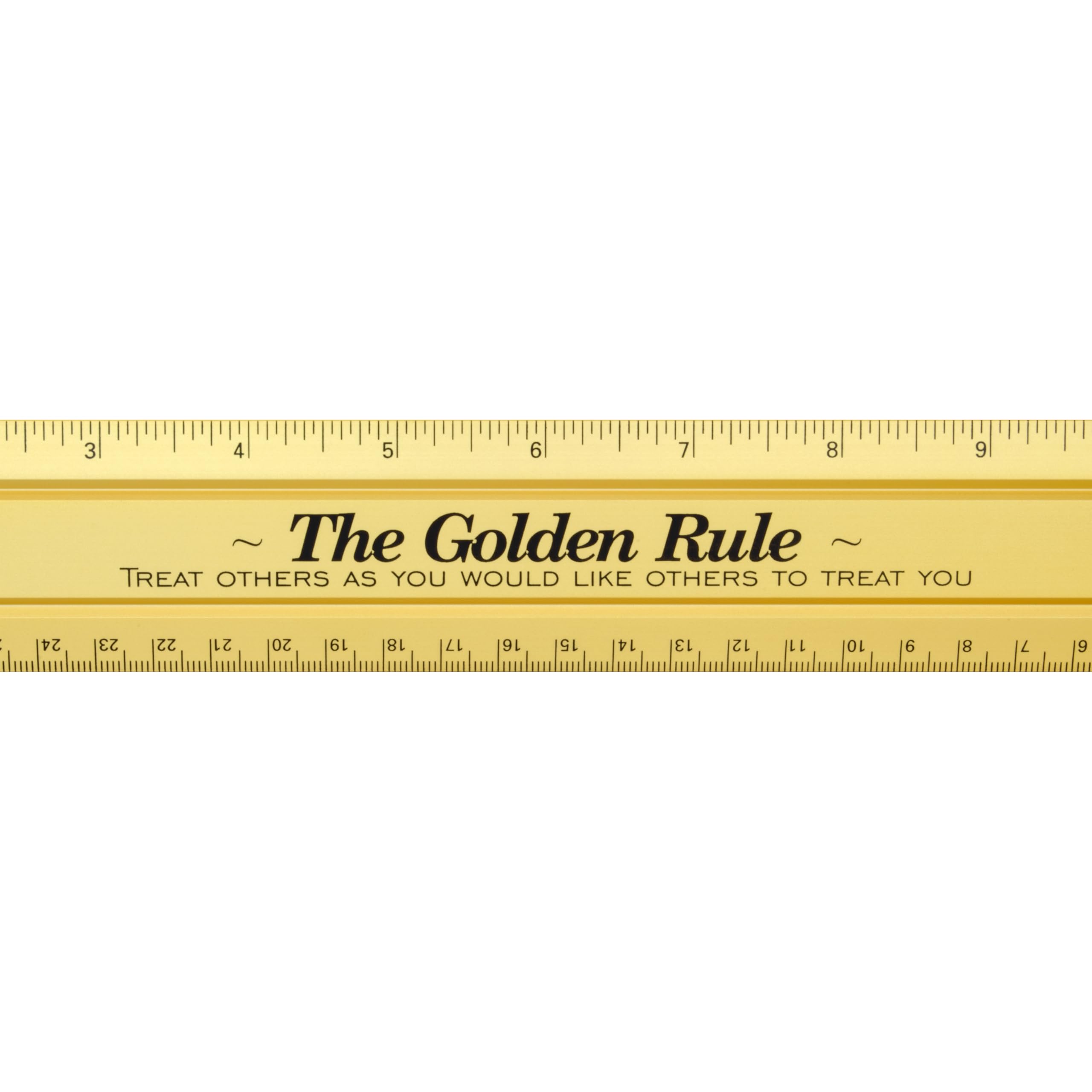 Snapklik.com : Alumicolor The Golden Rule Aluminum Office Ruler