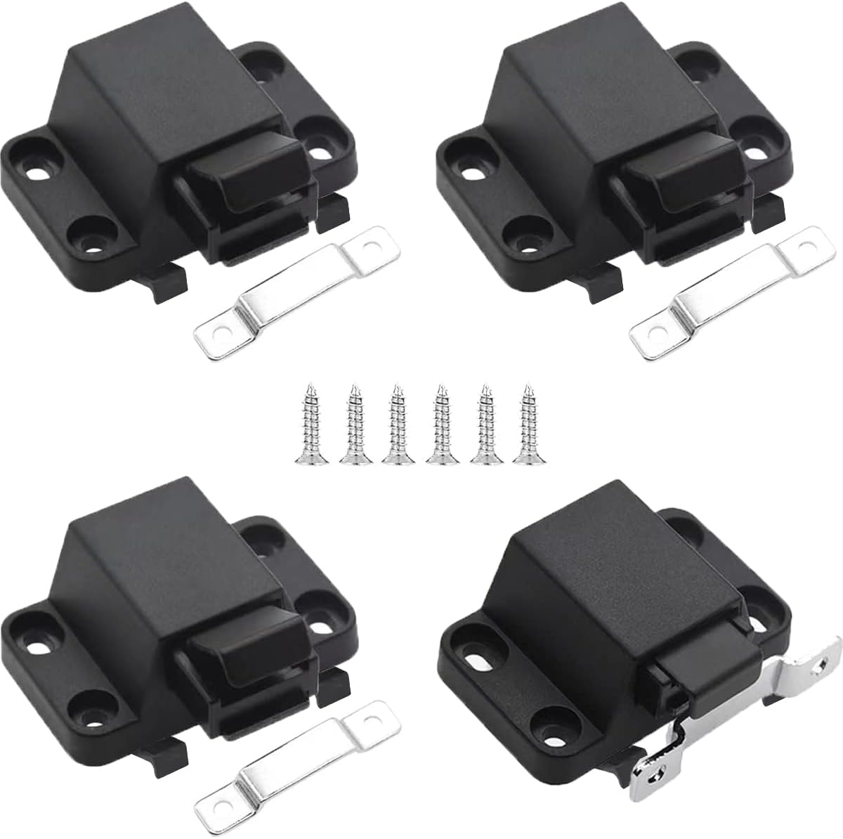 uxcell Touch Magnetic Latches Press Catch Latch for Cabinet Door ...