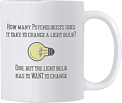 Amazon.com: Casitika Psychology Gifts. 11 oz White Ceramic Psychologist ...