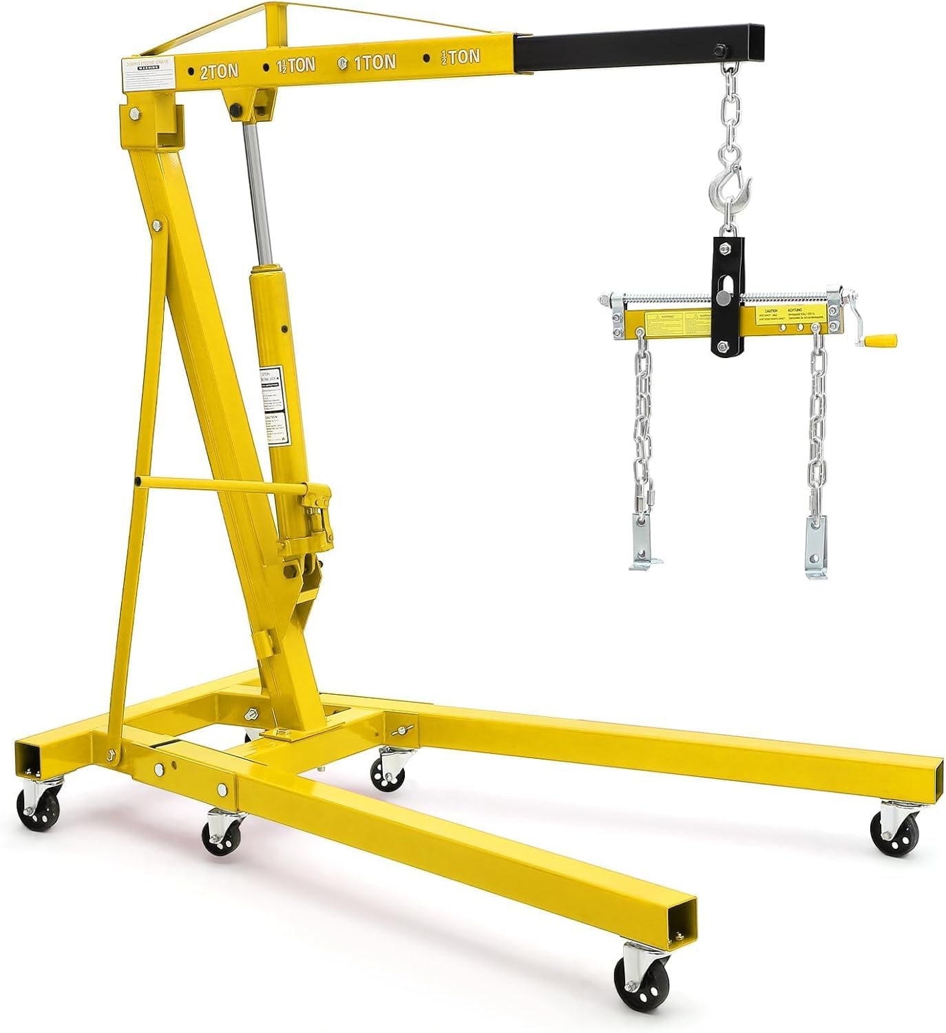 Amazon.com: ActiveTrail 2 Ton Folding Hydraulic Engine Hoist, Load ...