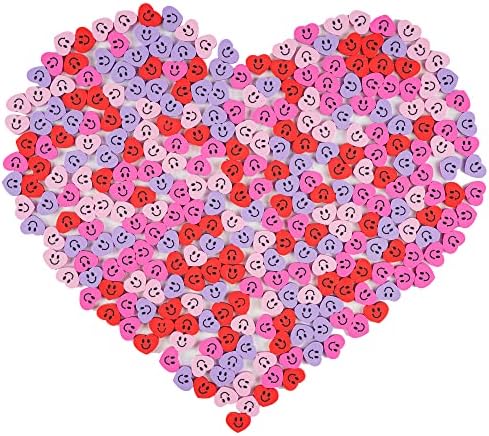 Amazon.com : 200 Pieces Love-Heart Erasers Valentine's Day Erasers ...