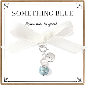Something Blue Gift for Bride,Bride to Be Gift for Daughter,Initial ...