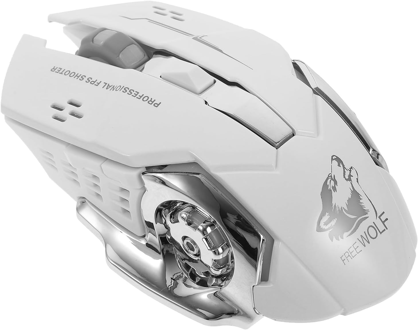 Amazon | NUOLUX ワイヤレス ゲーミング マウス 静音 光る マウス 無線 コンピュータ 2.4GHz 光学式 高速反応 RGB LEDライト USB pc用 人間工学設計 軽量 ...