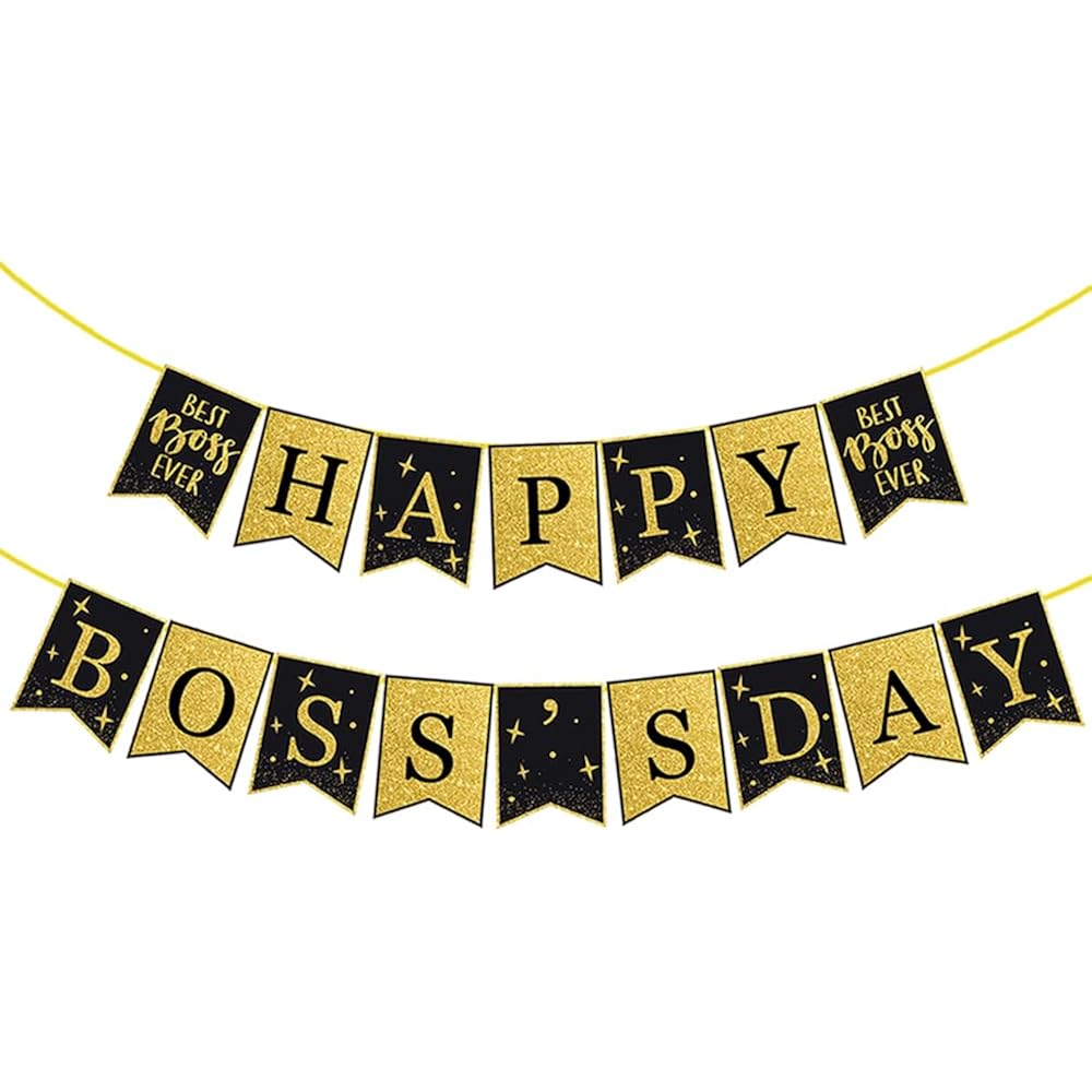 $1/mo - Finance Gold boss day decorations for office happy boss day ...