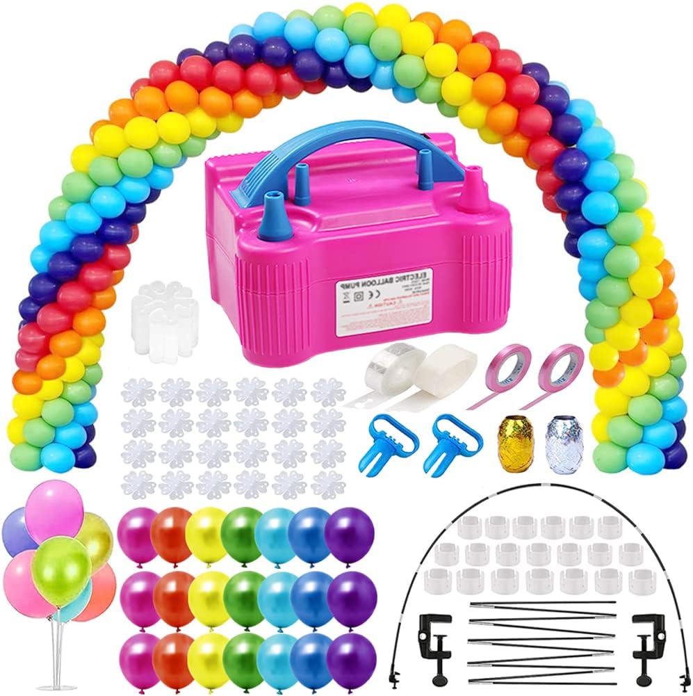 Amazon.com: Balloon Pump Balloon Arch Kit, 170 Pcs Electric Balloon Air ...