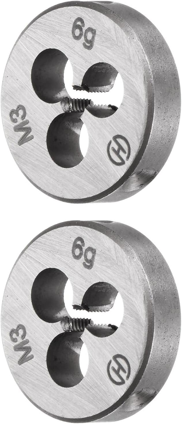 TA-VIGOR 1pc M3 x 0.5 Metric Adjustable Threading Die, Alloy Tool Steel ...