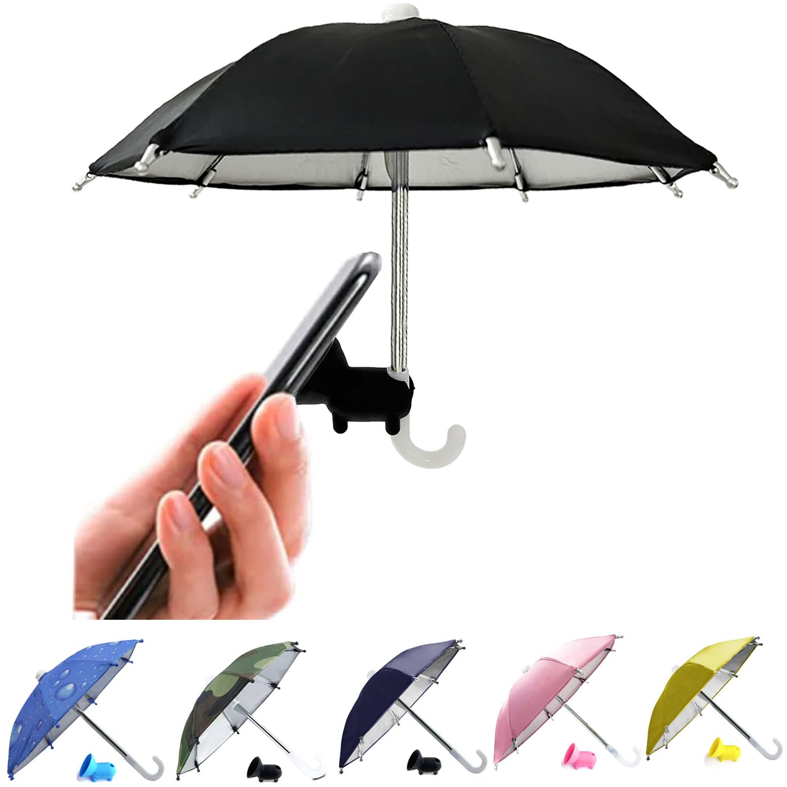 Amazon.com: FantasyBear UV Protection Phone Mini Umbrella,Universal ...