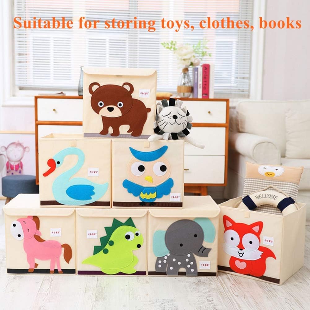Children’S Cartoon Storage Box Can Fold The Finishing Box Baby Toy ...