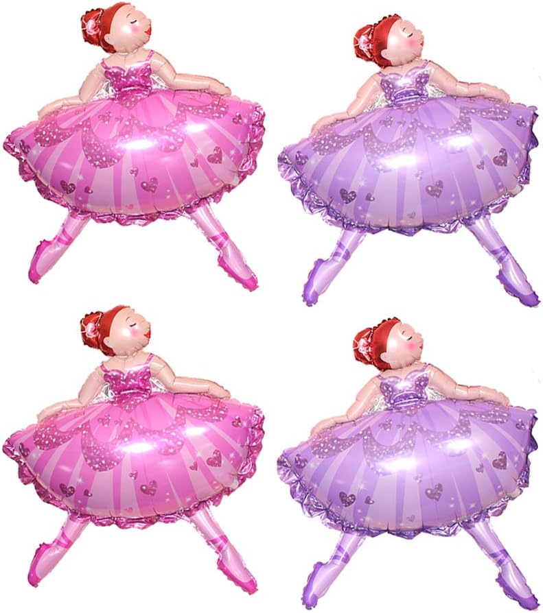 Amazon.com: HORUIUS Ballet Dancing Girl Foil Mylar Balloons for Wedding ...