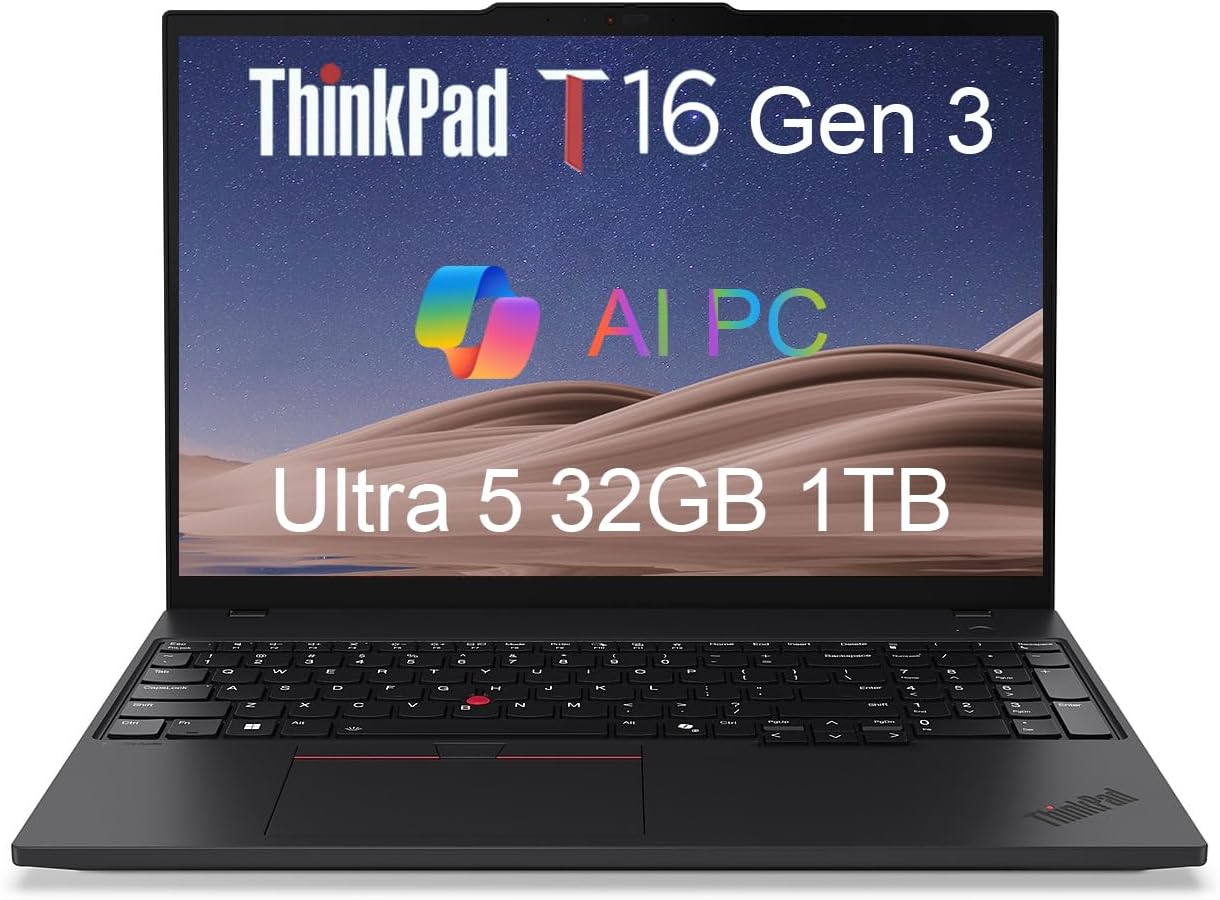 Amazon.com: Lenovo ThinkPad T16 Gen 2 Business Laptop Computer, 16" FHD+, 13th Gen Intel 10-Core ...