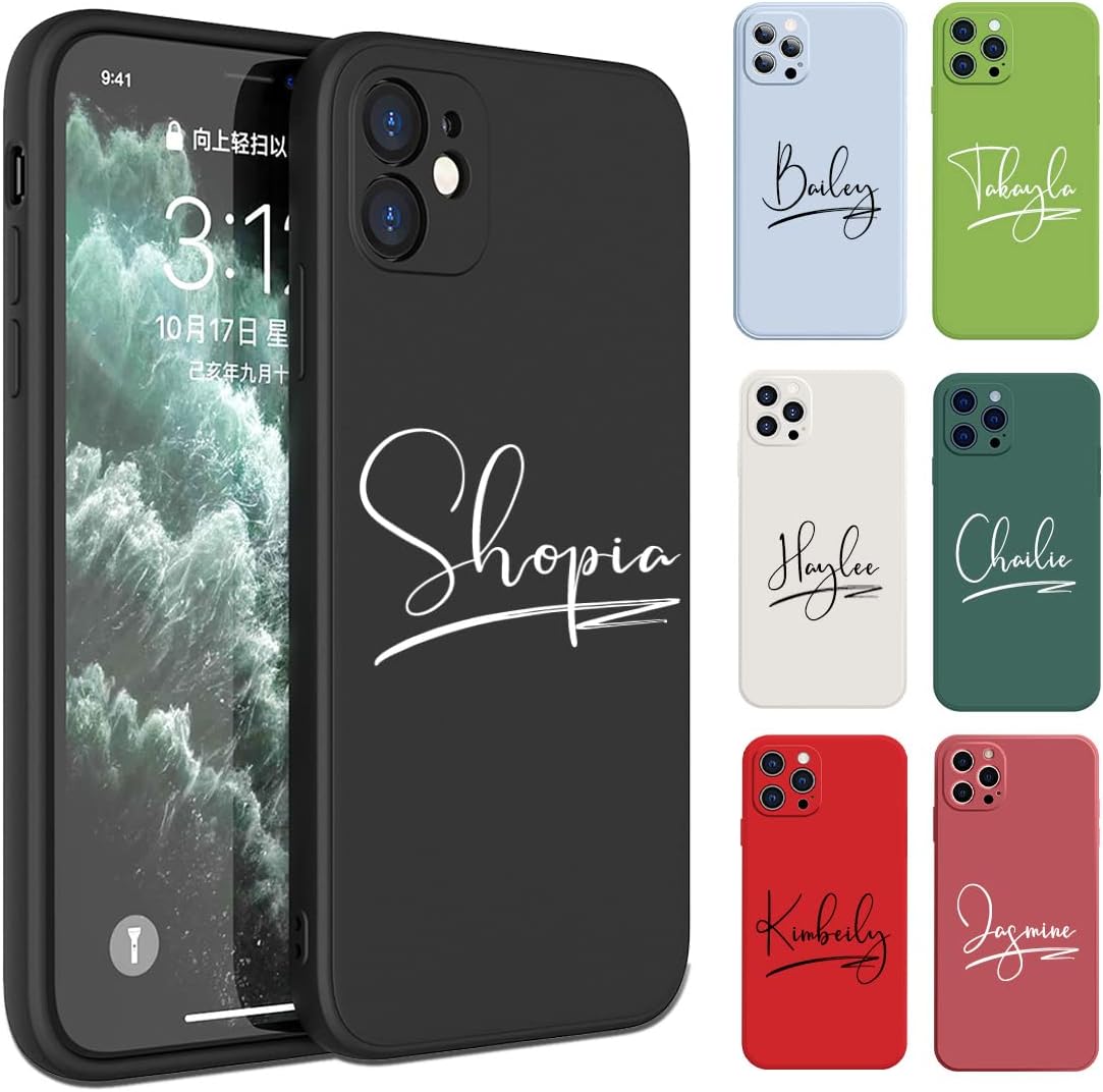 Amazon.com: BOSTEPY Custom Case for iPhone 15 14 13 12 Pro Max 11 Mini ...