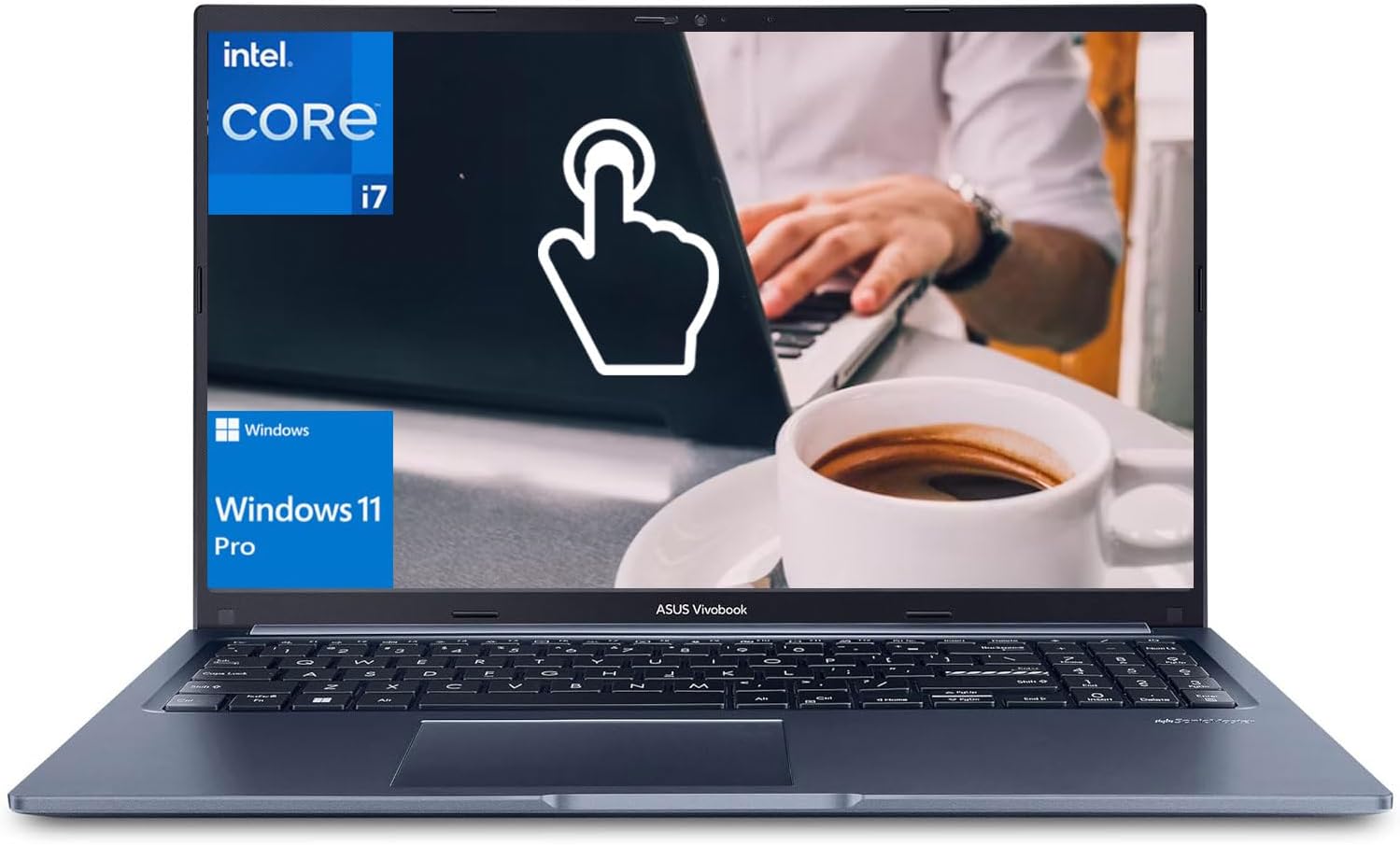 Amazon.com: ASUS Vivobook Business Touchscreen i7 Laptop PC, 15.6" FHD ...