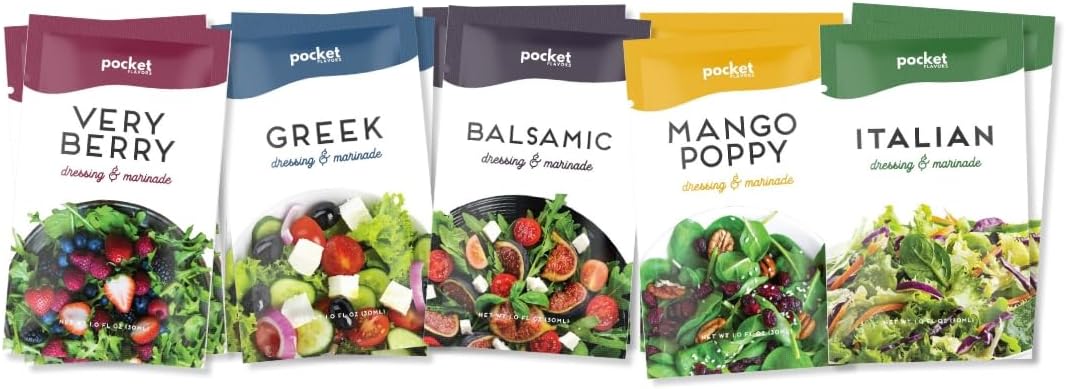 Amazon.com : (25 Packets) Ken's Steak House Assorted Salad Dressing 5 ...