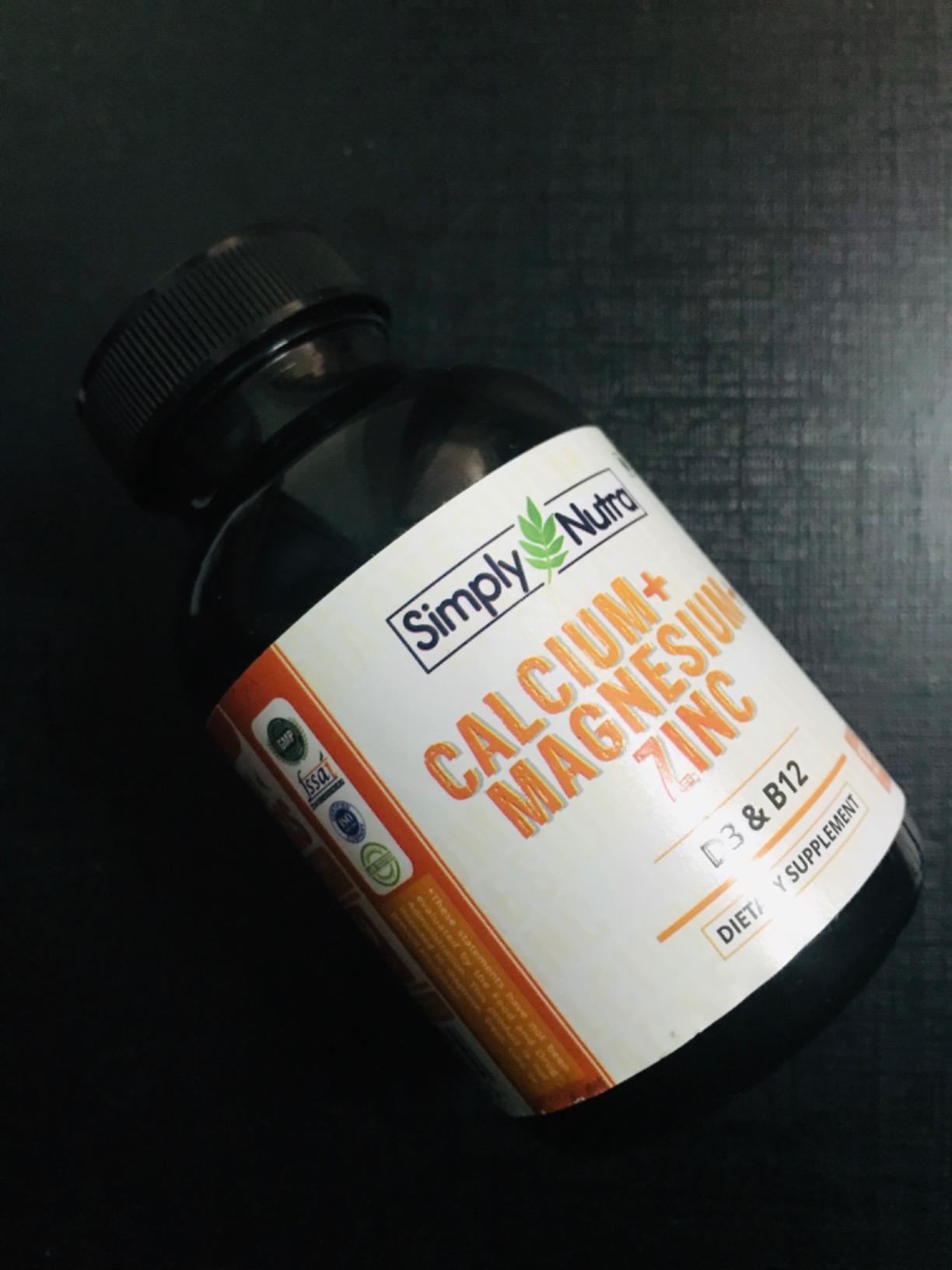 Simply Nutra Calcium, Magnesium, Zinc, D3 & B12 Tablets - 120 Tablets ...