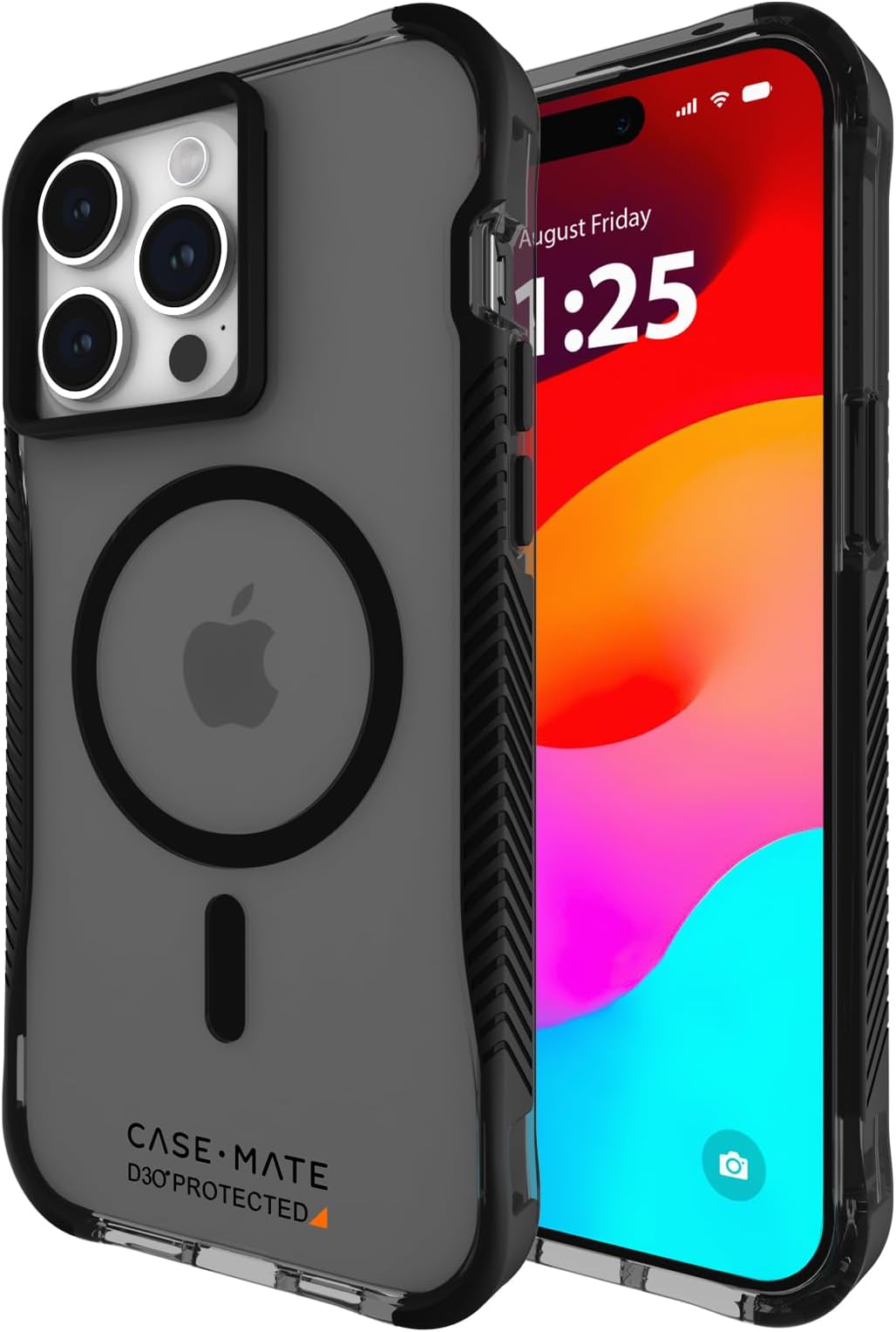 Amazon.com: Case-Mate Tough Grip Smoke Black iPhone 15 Pro Max Case ...