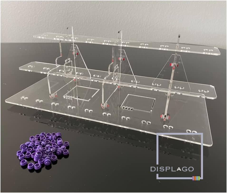 Amazon.com: Acrylic Display Podium for 30 Lego® Minifigures. Compatible ...