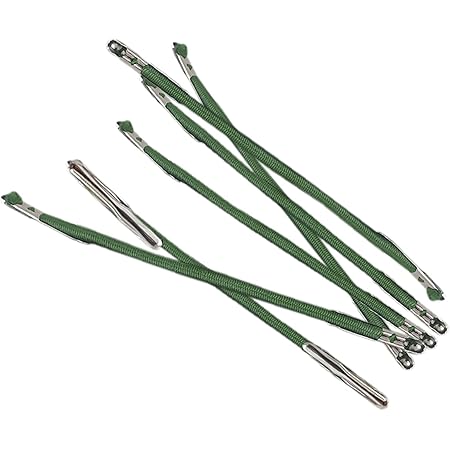 Vsorce4u 20 x 55mm Green Treasury Tags with Elastic String & Metal ...