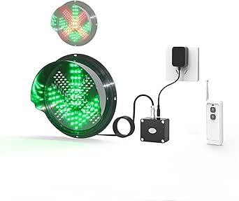 Amazon.com: Traffic Signal Light, Red/Green LED Stop Light, with Remote ...