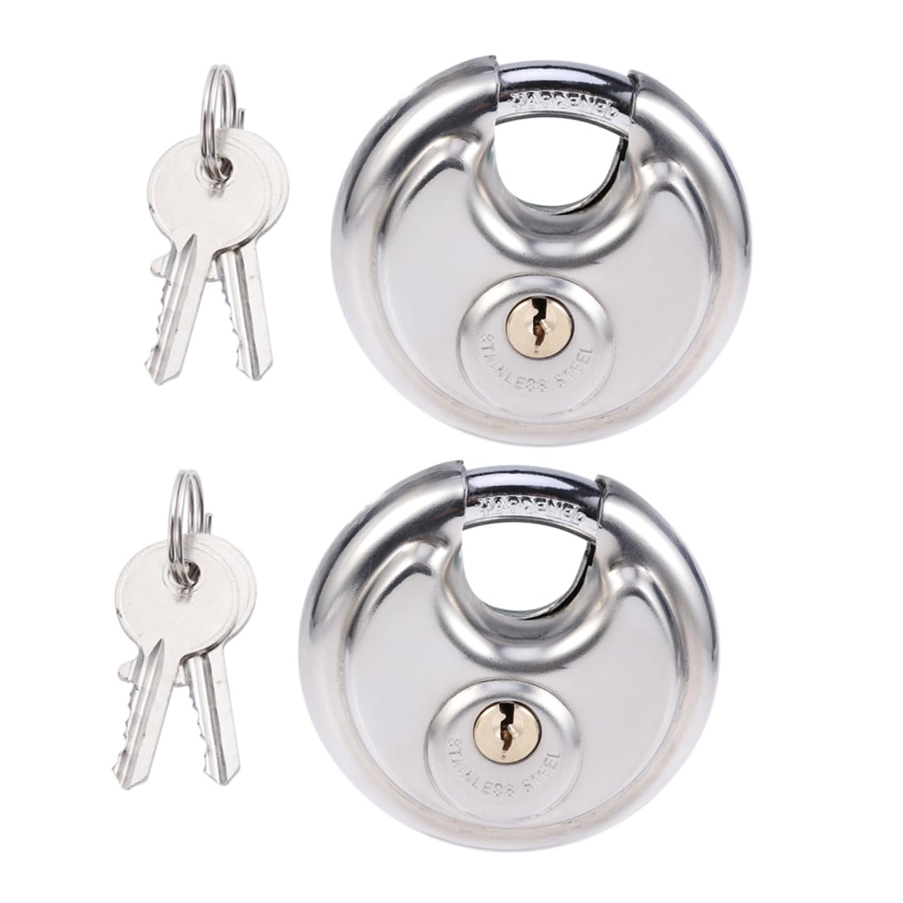 WOONEKY 2 Sets Front Door Padlock Front door c-type lock door lock ...