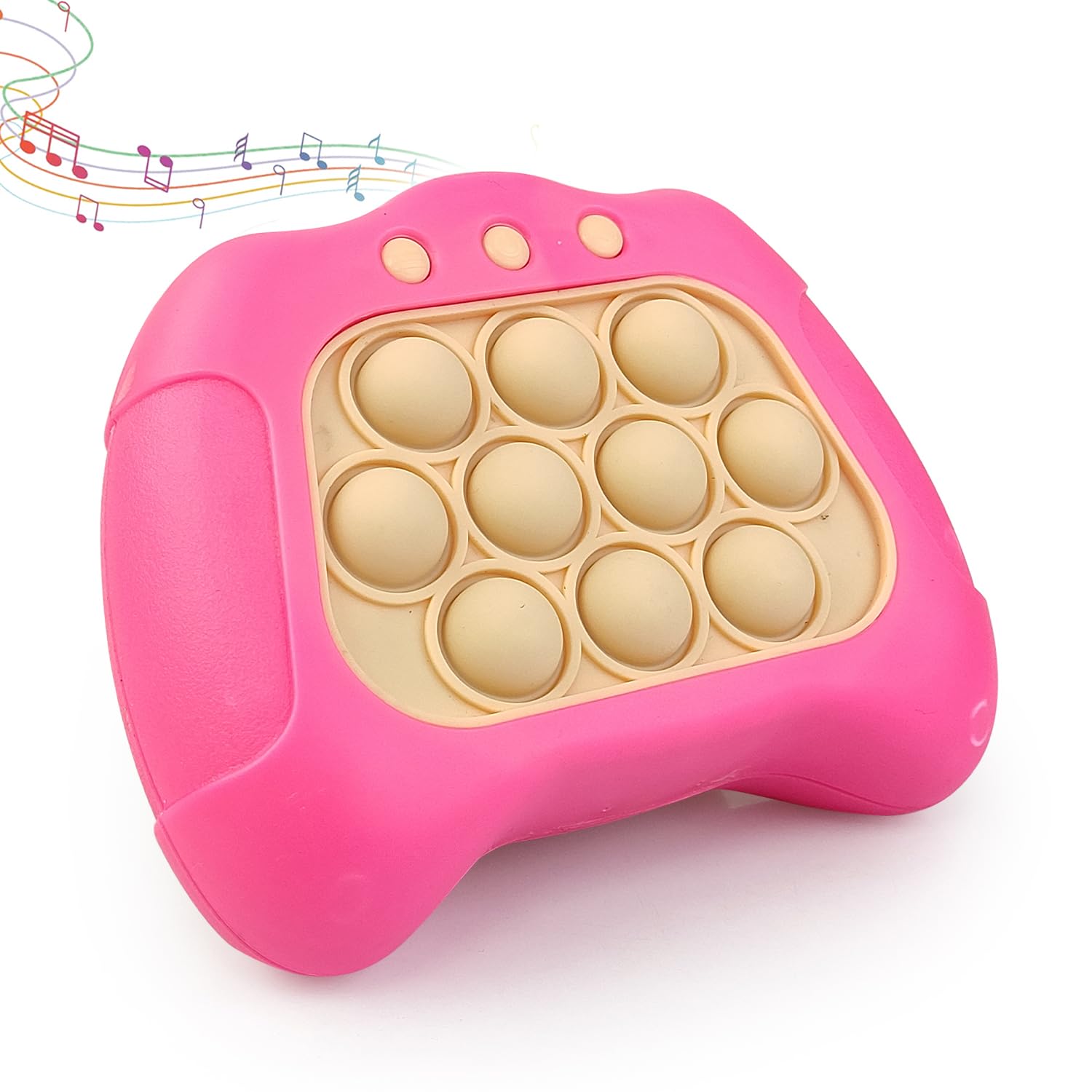 NHR Light & Sound Pop It Game Toy for Kids – Fast Push Musical Bubble ...