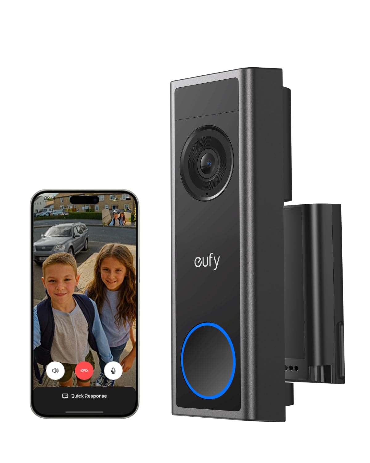 eufy Security Video Doorbell C31, 2K FHD, Battery or Hardwire Powered ...