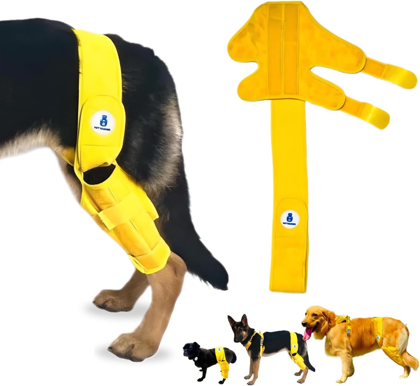 Amazon.com : PET’SBARREL Dog Knee Brace for Torn ACL Hind Leg Problems ...