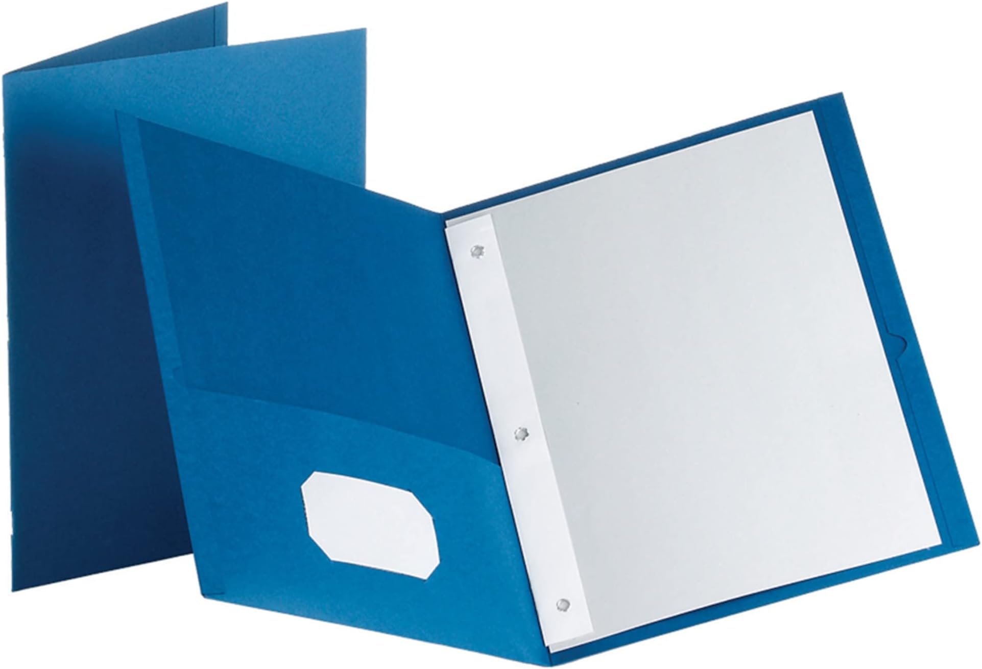 Amazon.com : Amazon Basics Twin Pocket File Folders with Fasteners, 25 ...