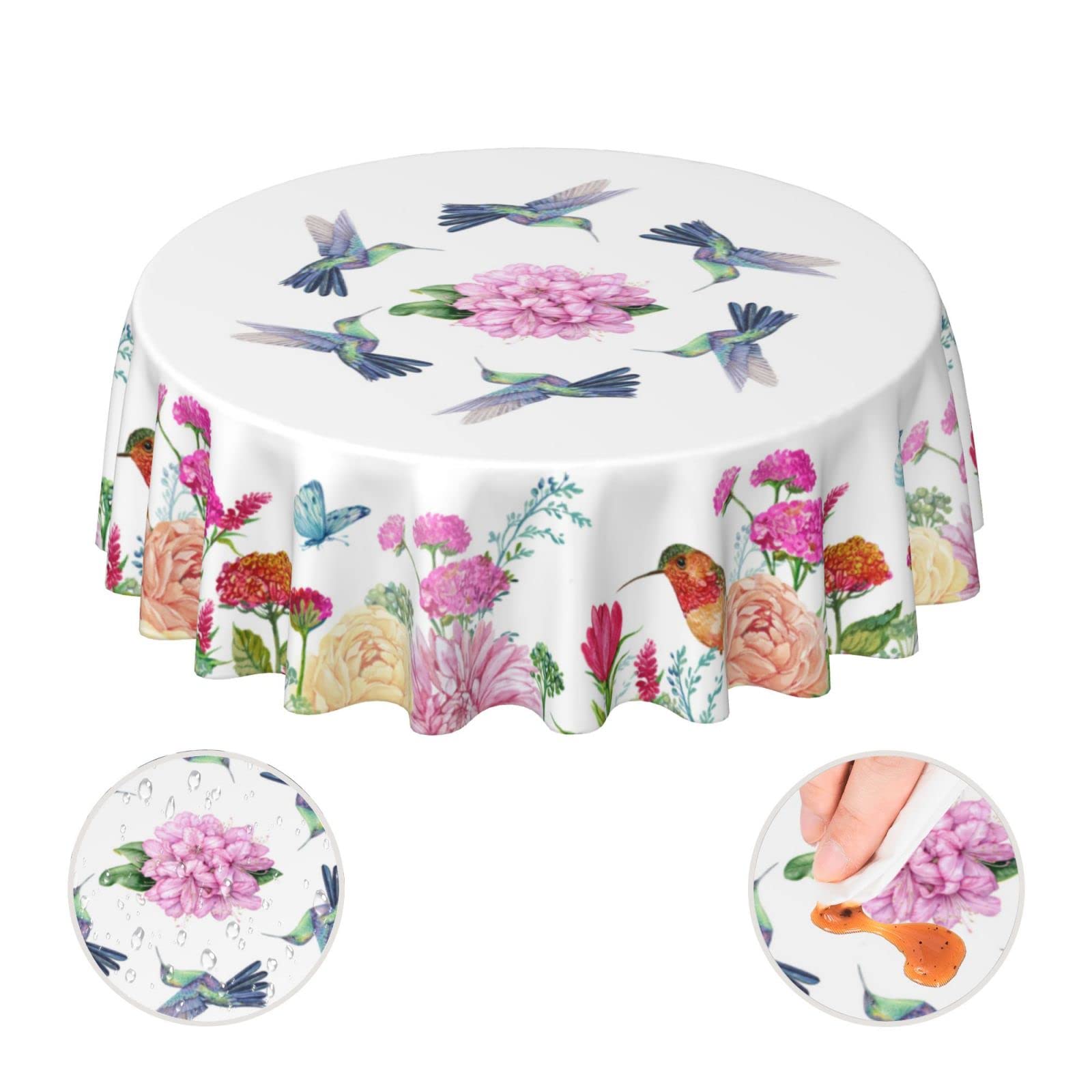 Amazon.com: YETTA YANG Hummingbird Flower Floral Sprint Waterproof ...