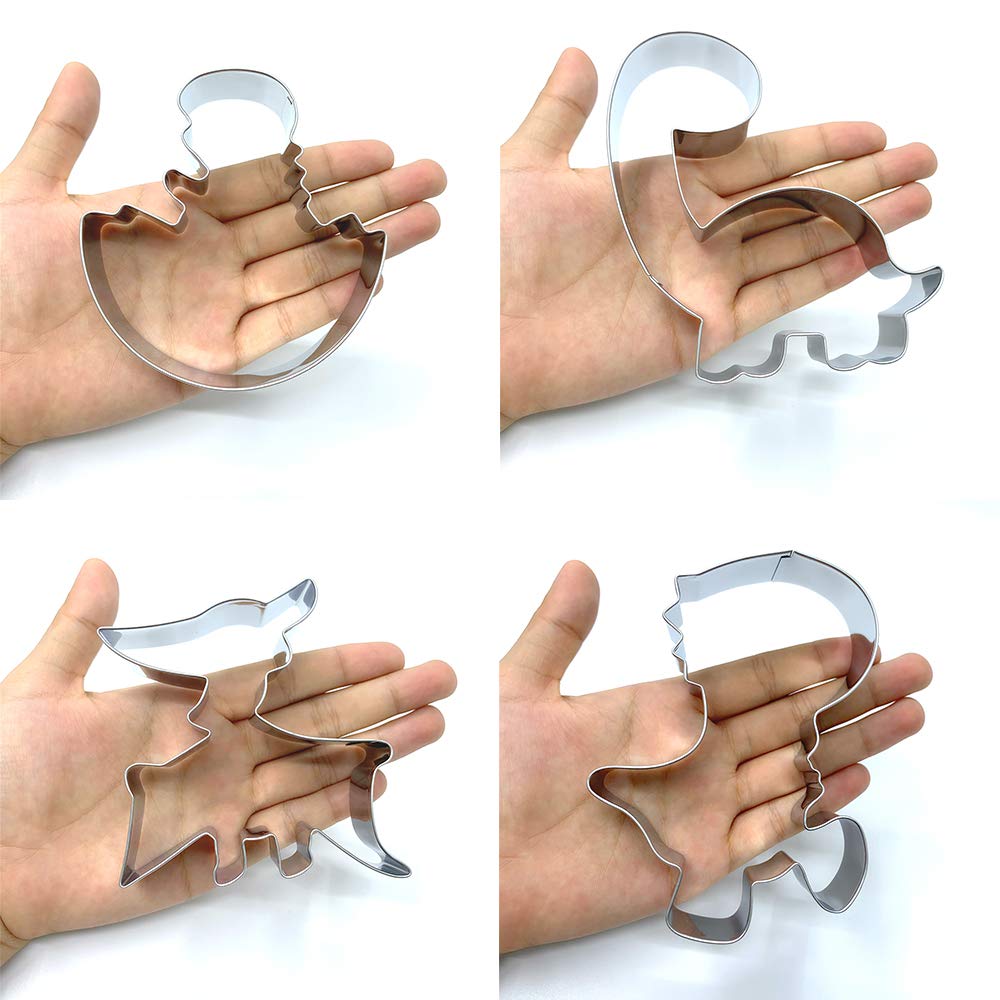 Buy LILIAO Cute Dinosaur Cookie Cutter Set - 6 Piece - T-rex ...