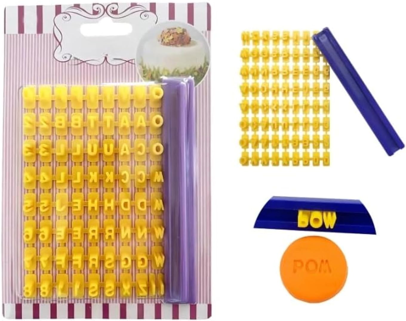 Amazon.com: Plastic Alphabet Stamps for Clay Small Alphabet Letter ...