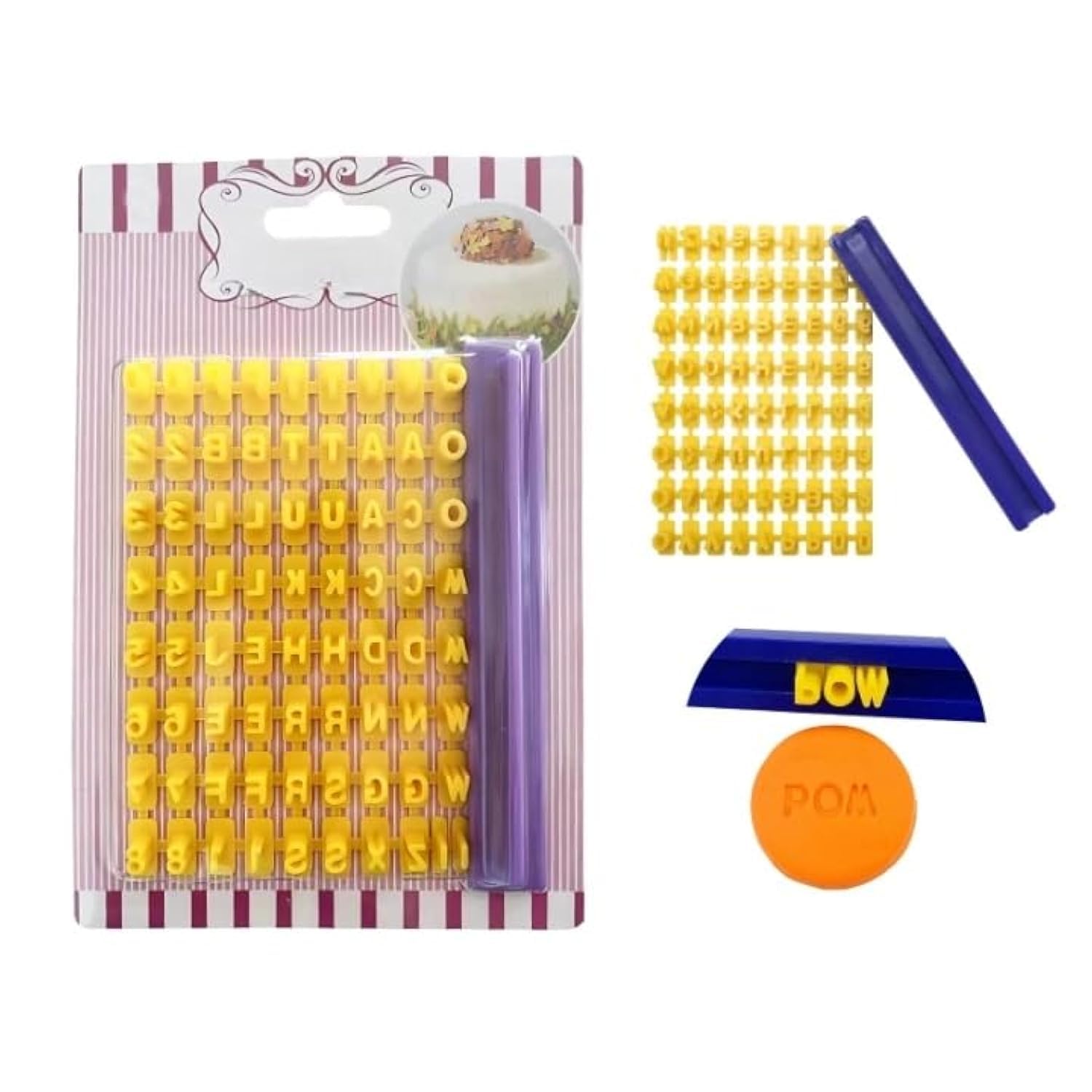 Snapklik.com : Clay Letter Stamps Pottery Stamp Small Plastic Alphabet ...