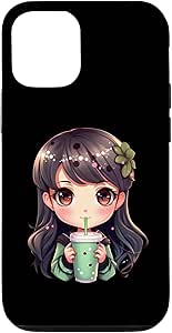Amazon.com: iPhone 15 Pro Japanese kawaii anime girl queen drinking ...