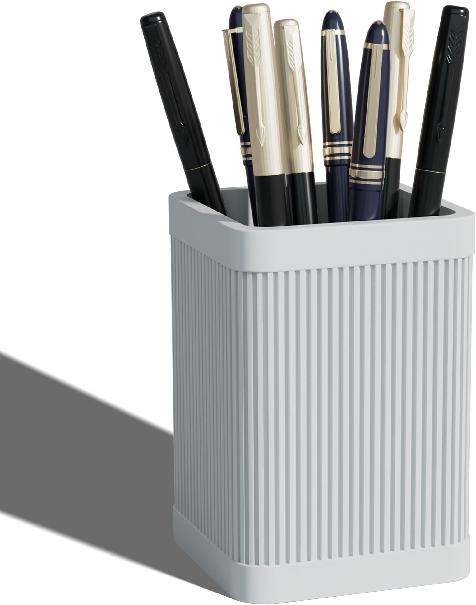 Amazon.com: KIBAGA Aesthetic Pen Holder for Desk - Modern Concrete ...