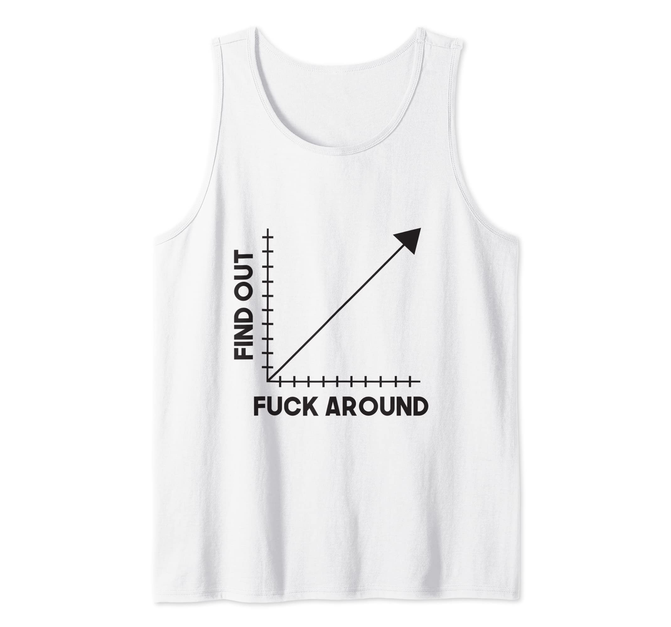 Amazon.com: Funk Around And Find Out Funny Graph Chart Joke Math Tank ...