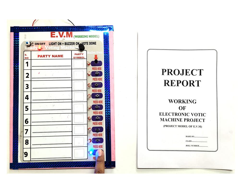 Buy EVM Electronic Voting Box and Machine Physics Working Model and ...